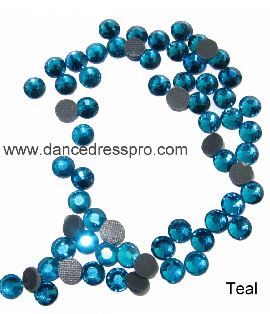 Imitative Austrian rhinestones SS30 - Teal